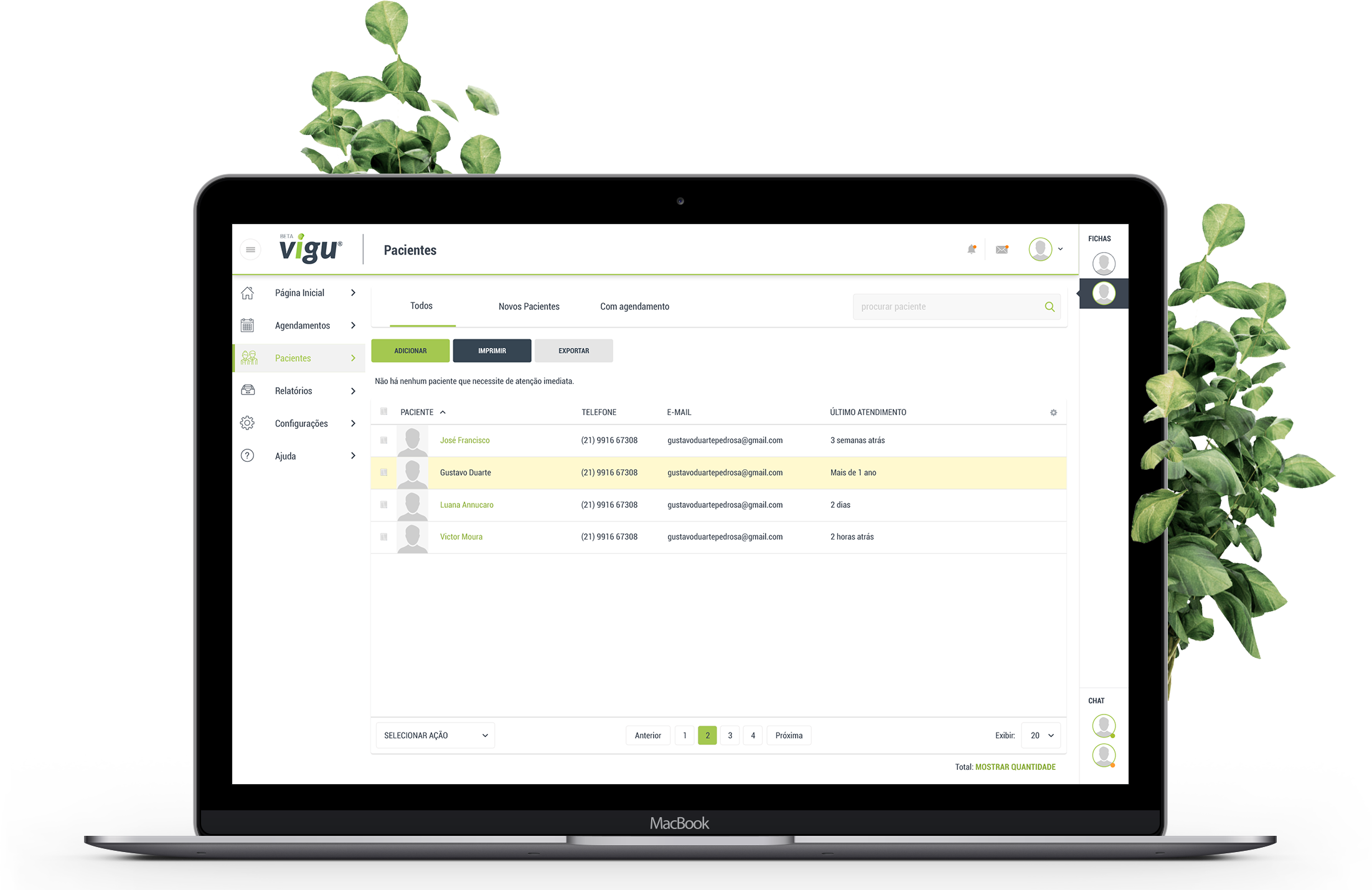 Vigu | Sistema de Gestão de Clínicas e Consultórios